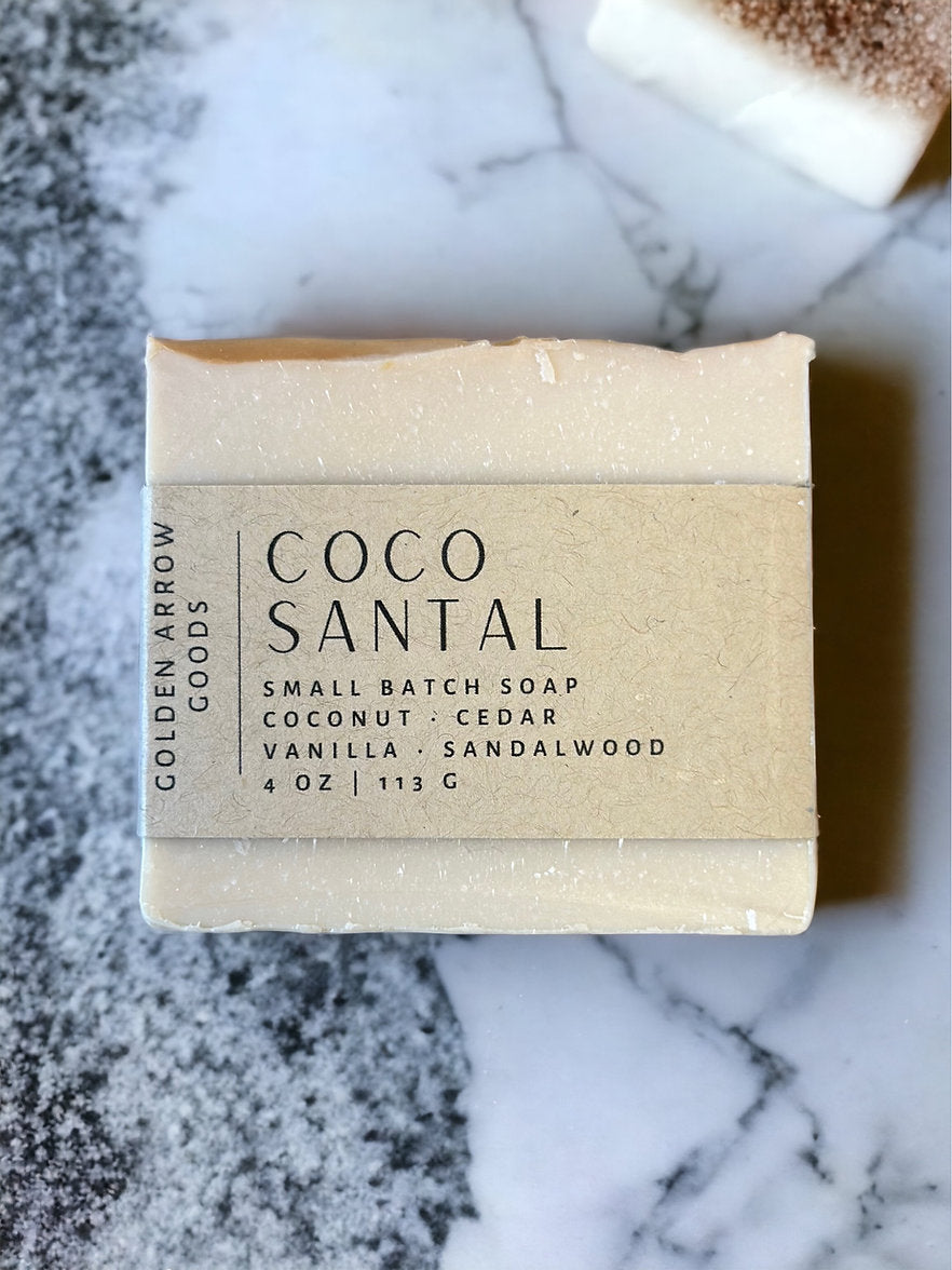Coco Santal Soap Bar | Golden Arrow Goods | Mission Refill