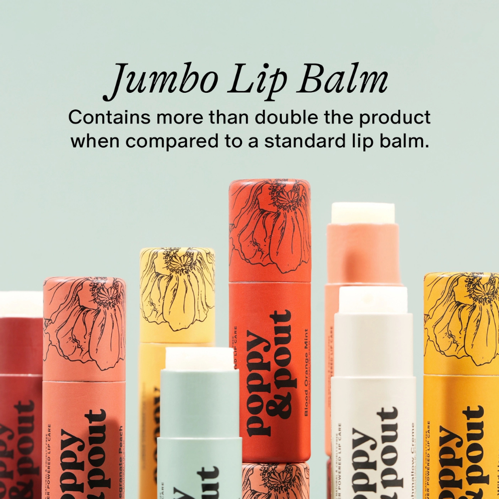 Poppy and Pout Lip Balm | Best for Dry Lips | Mission Refill