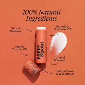 Poppy and Pout Lip Balm | Best for Dry Lips | Mission Refill
