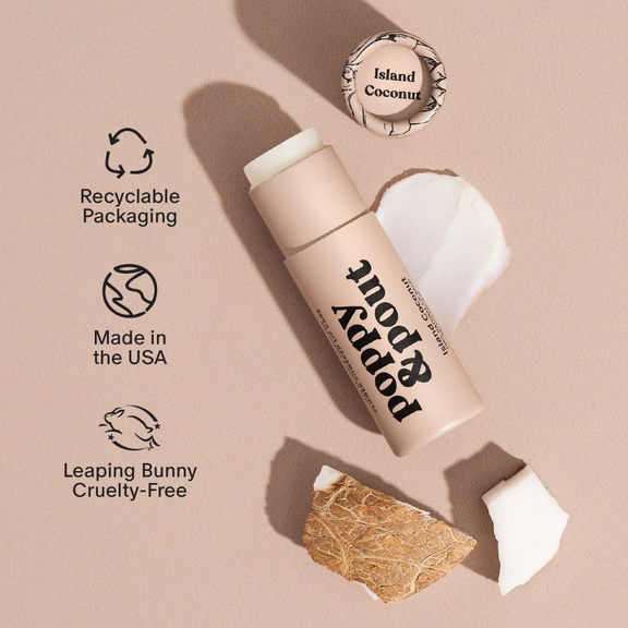 Poppy and Pout Lip Balm | Best for Dry Lips | Mission Refill