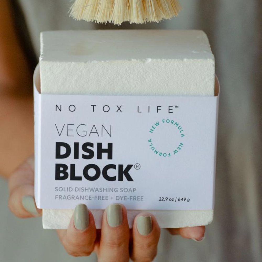 DISH BLOCK Solid Dish Soap Huge | NoTox Life | Mission Refill
